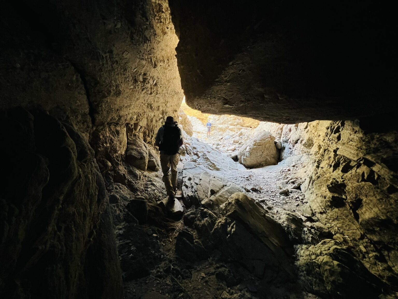Exploring a Mecca Hills Slot-Cave - Desert Mountain